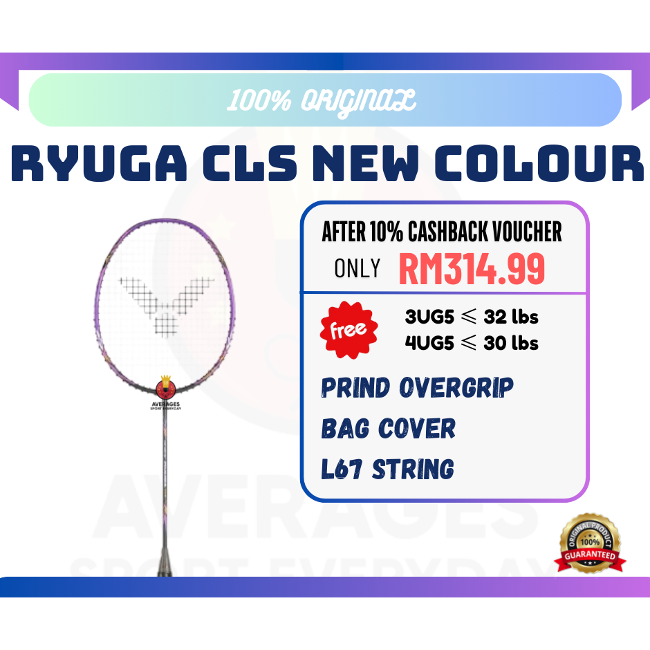 【READY STOCK】100% Original TK Ryuga CLS New Colour Badminton Unstrung ...