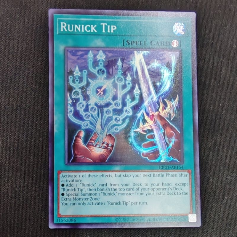 YUGIOH CR01-AE154 Runick Tip [SR/SER] | Shopee Malaysia