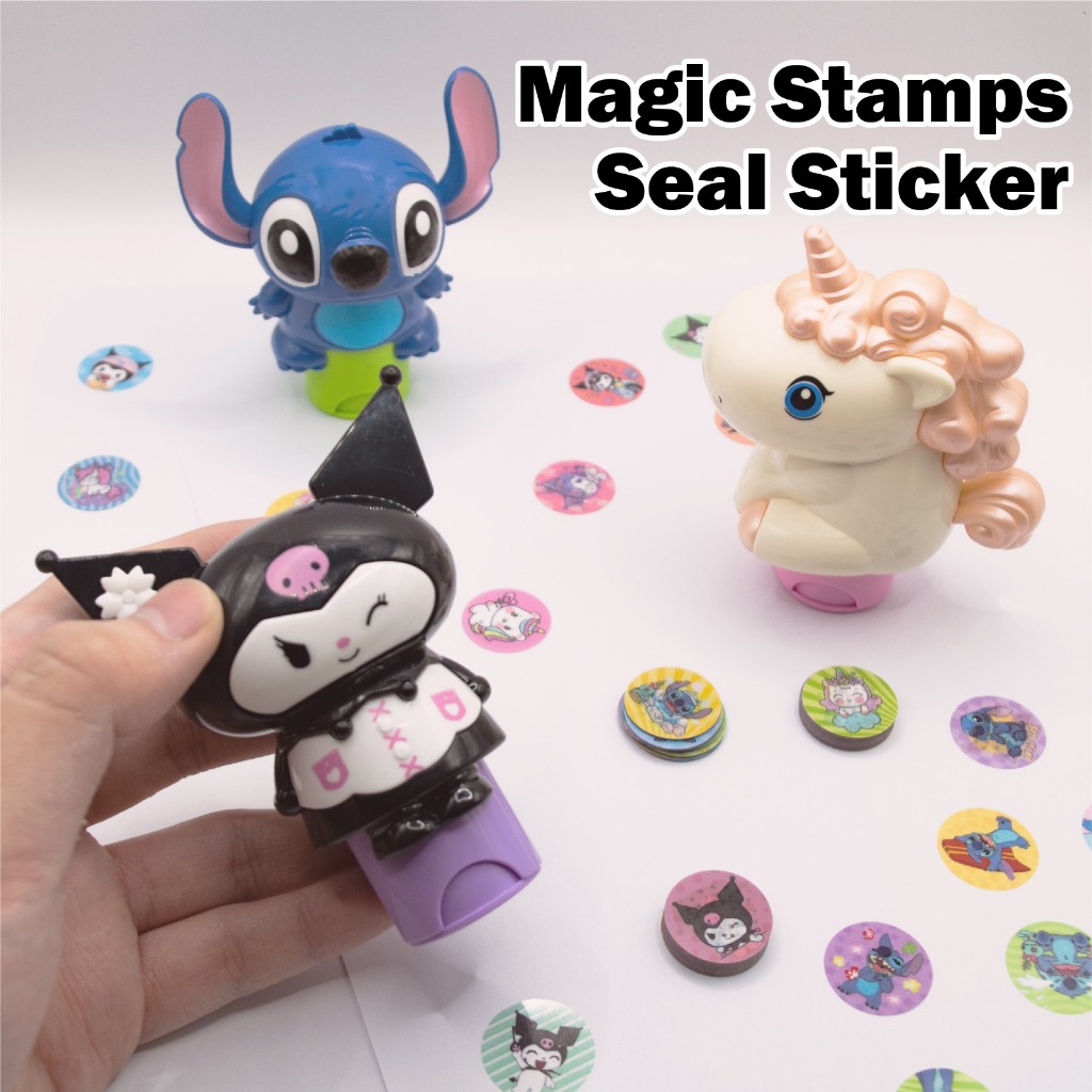 80pcs Kuromi Seal Stamp Cute Stamp Chop Seal Sticker Set Cop Kids Craft ...