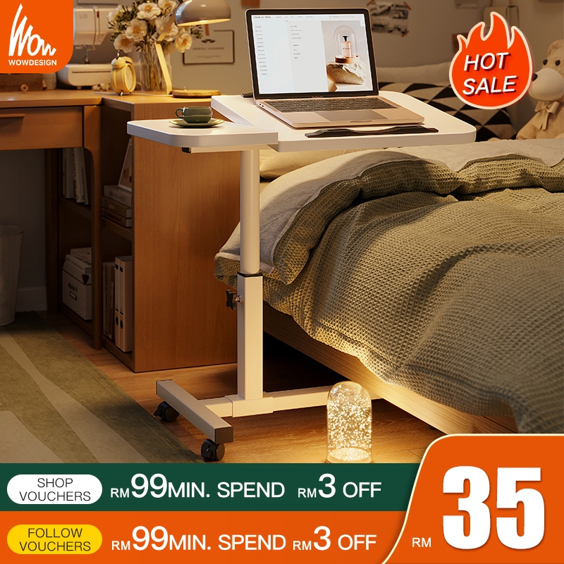 Adjustable Bedside Laptop Table Sofa Side Table Portable Computer Desk ...
