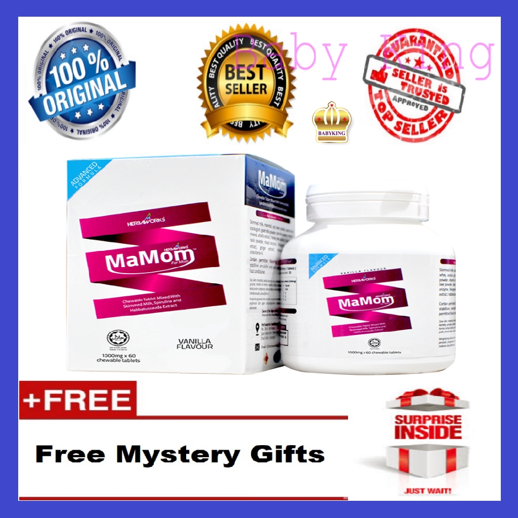 Original Mamom Milk Booster Milkbooster Penghasilan Susu 60 Tablets ...