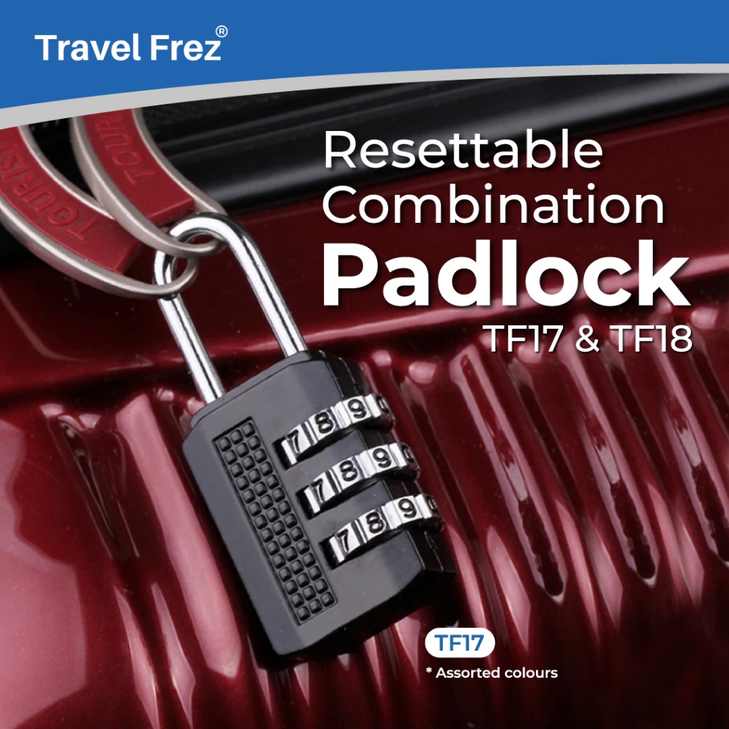 TRAVELFREZ RESETTABLE COMBINATION PADLOCK (TF17 & TF18) | Shopee Malaysia
