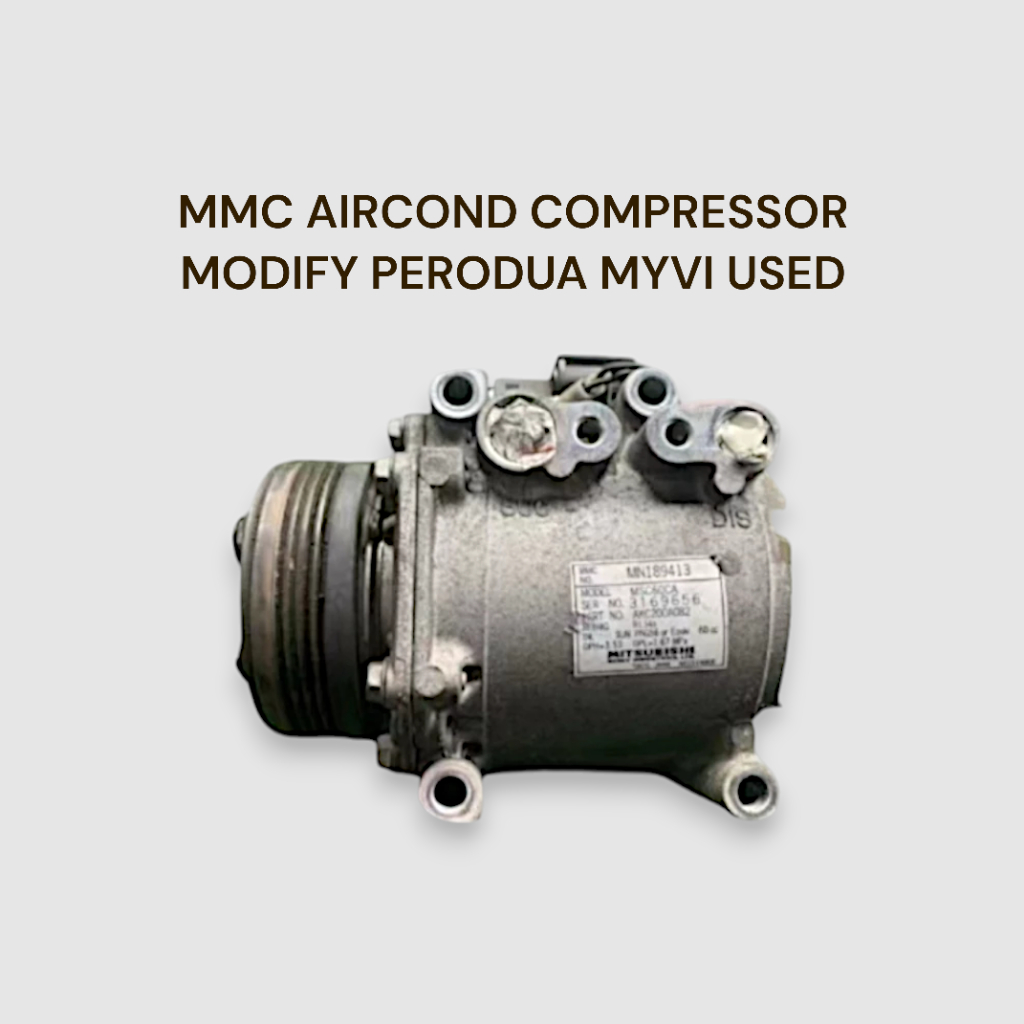 MMC AIRCOND COMPRESSOR MODIFY PERODUA MYVI USED | Shopee Malaysia