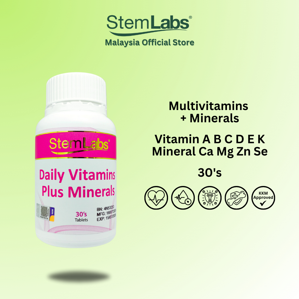 StemLabs Multivitamin Daily Vitamins Plus Minerals 30's | Shopee Malaysia