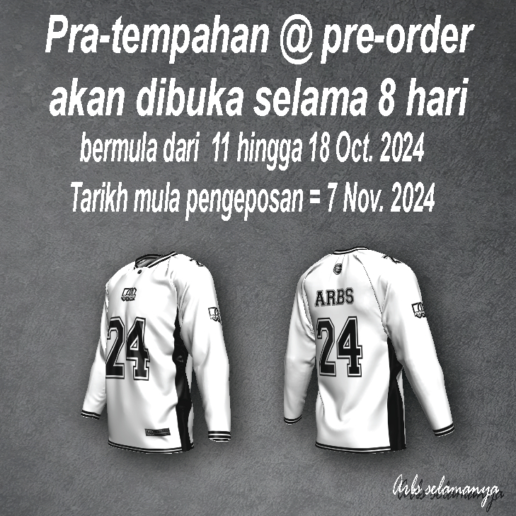 [Pre-order] T-shirt Lengan Panjang NFL Ampang Boys Edisi 2024 (Kain ...