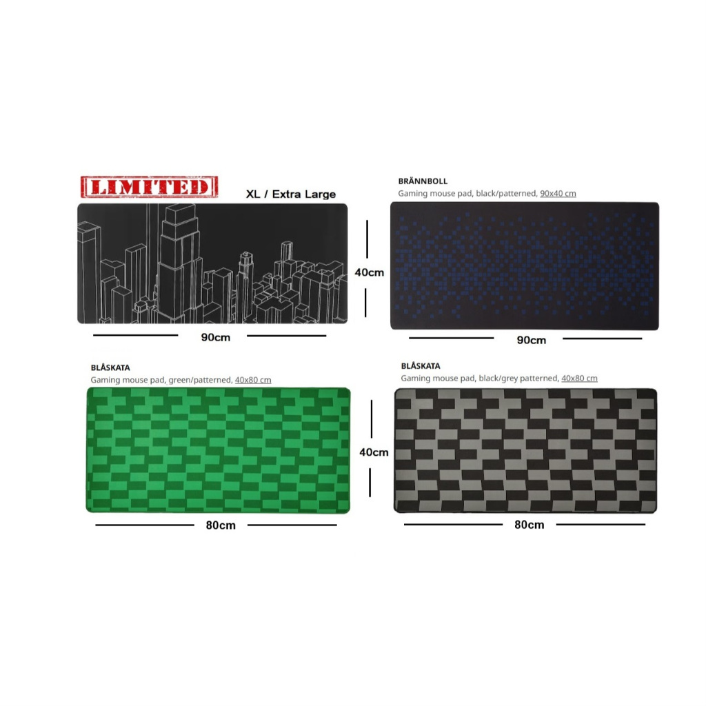 IKEA Extended Gaming Mousepad | Mousemat | Mouse Pad | Mouse Mat | XL ...