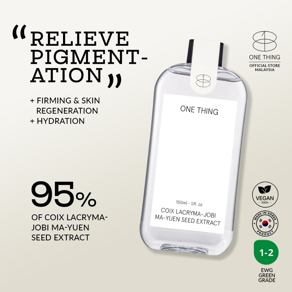ONE THING Coix Lacryma-Jobi Ma Yuen Seed Extract - Brightening ...