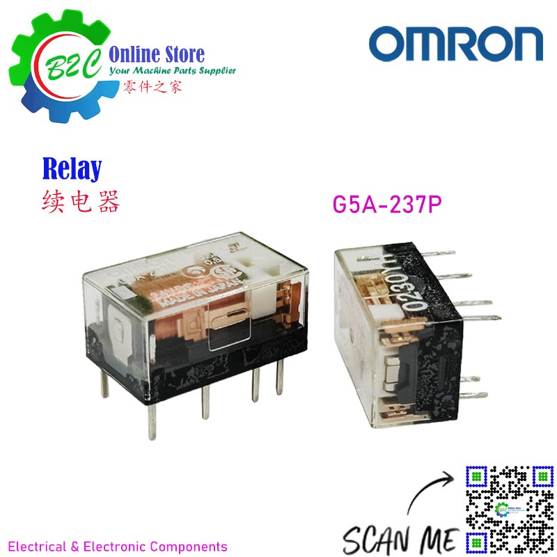Omron G5A-237 Relay 5VDC 12VDC 24VDC General Purpose Power Electronic ...