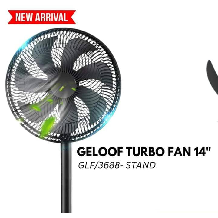 GELOOF Turbo Stand Fan 14'' Adjustable Stand Fan /Table Fan Kipas Berdiri |Kipas Meja Kipas ...
