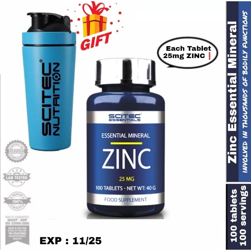 Scitec Nutrition ZINC 25mg x 100tabs | Shopee Malaysia