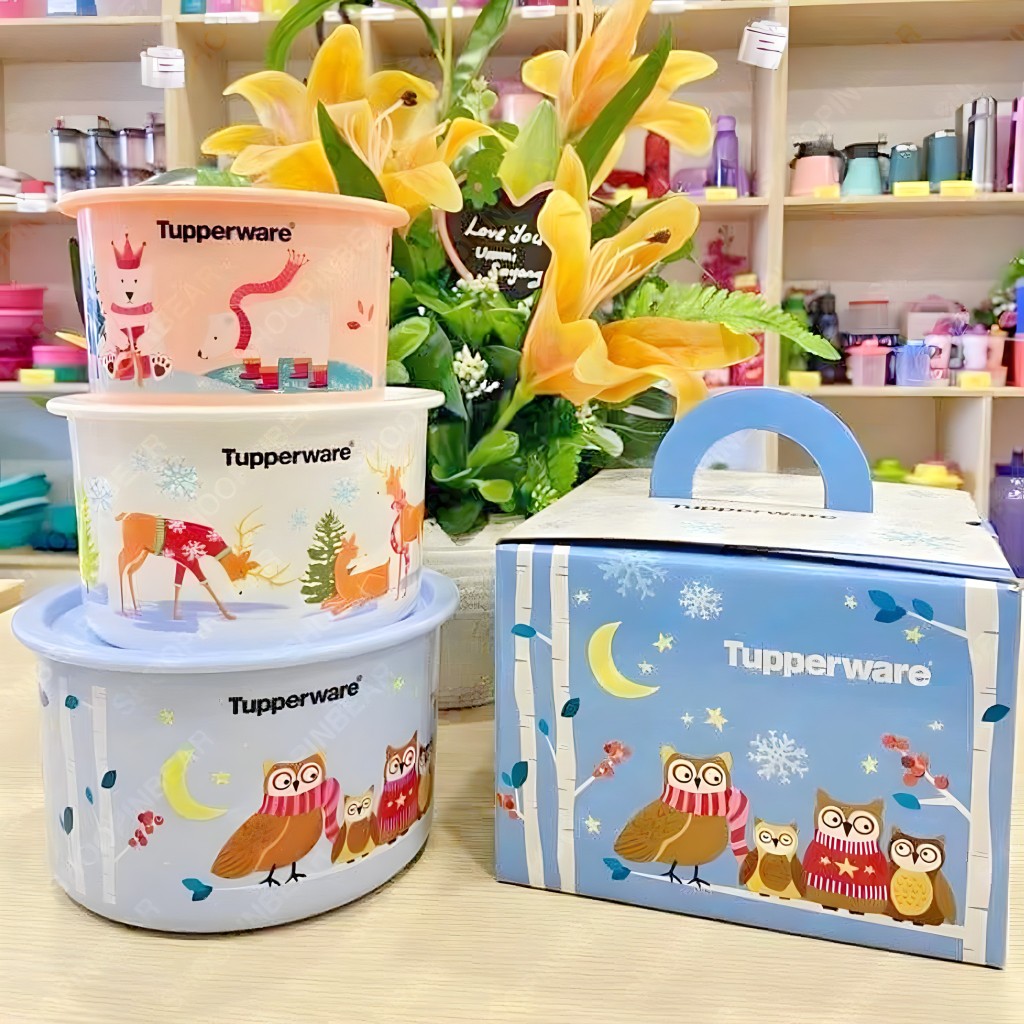 🔥READY STOCK🔥 Tupperware One Touch Topper Winter Wonders Collection Set ...