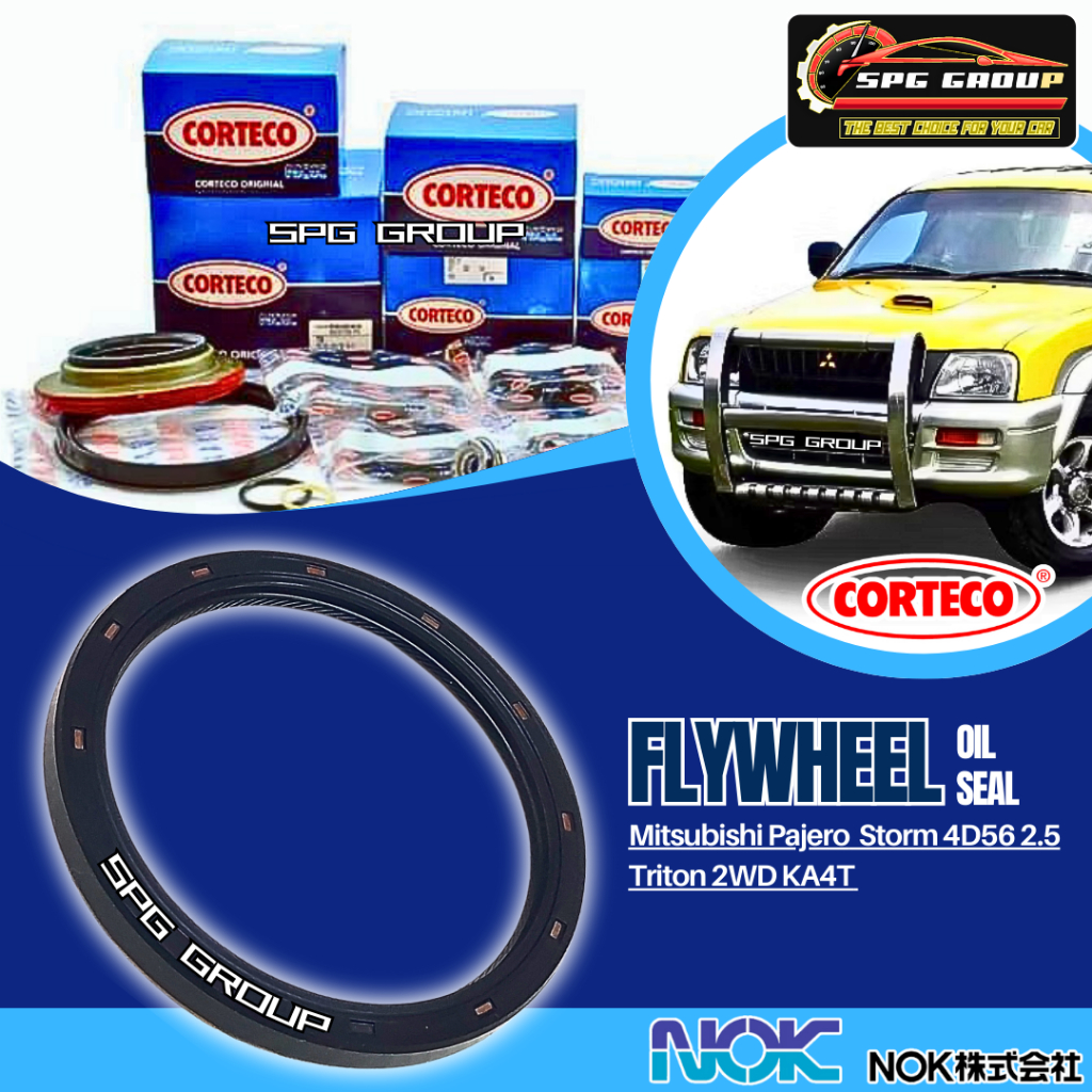 NOK CORTECO FLYWHEEL OIL SEAL MITSUBISHI PAJERO STORM 4D56 2.5 TRITON ...