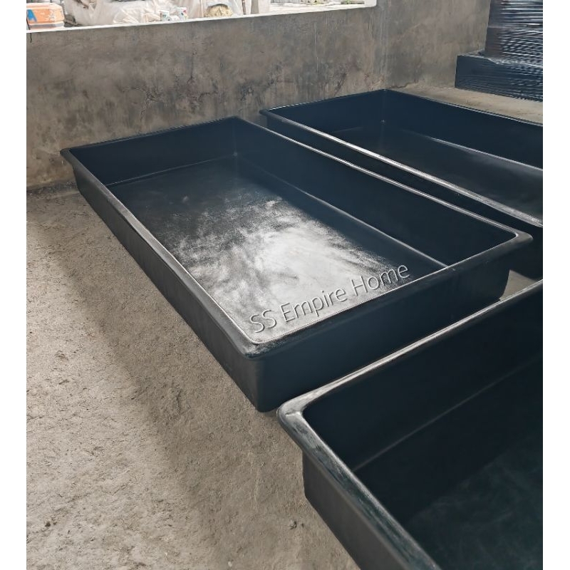 NEX 8 x4x1 Black Fiberglass Fish Tank Water Pond Aquarium Premium Heavy ...