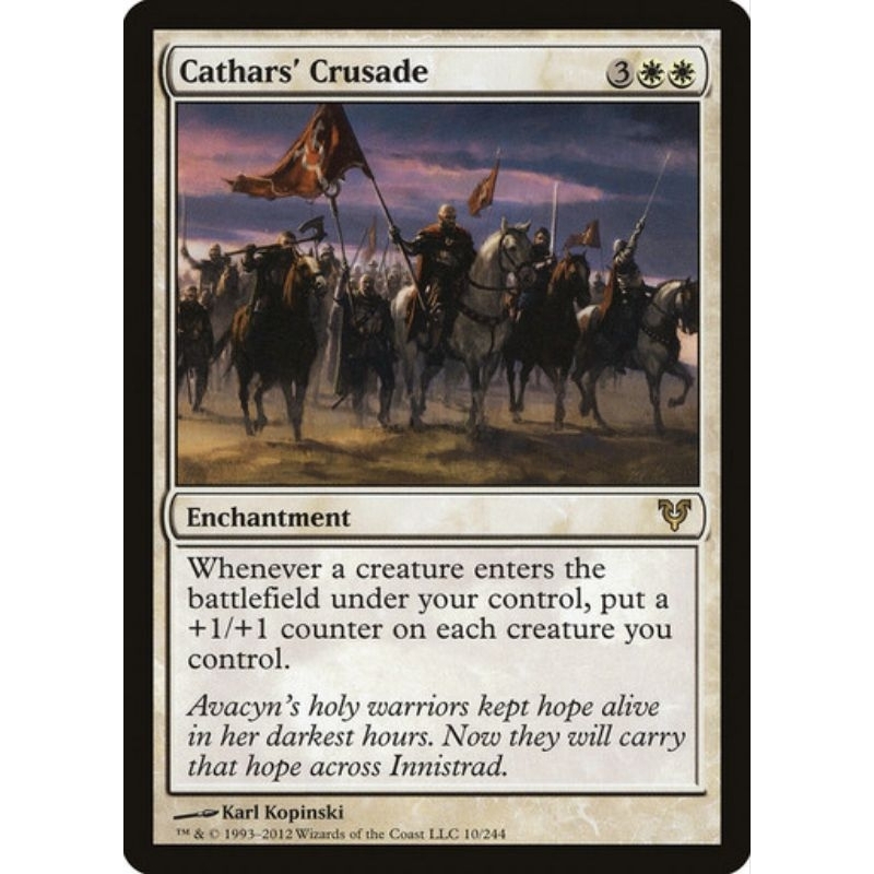 MTG Rare White Card - Cathars' Crusade (Avacyn Restored) | Shopee Malaysia