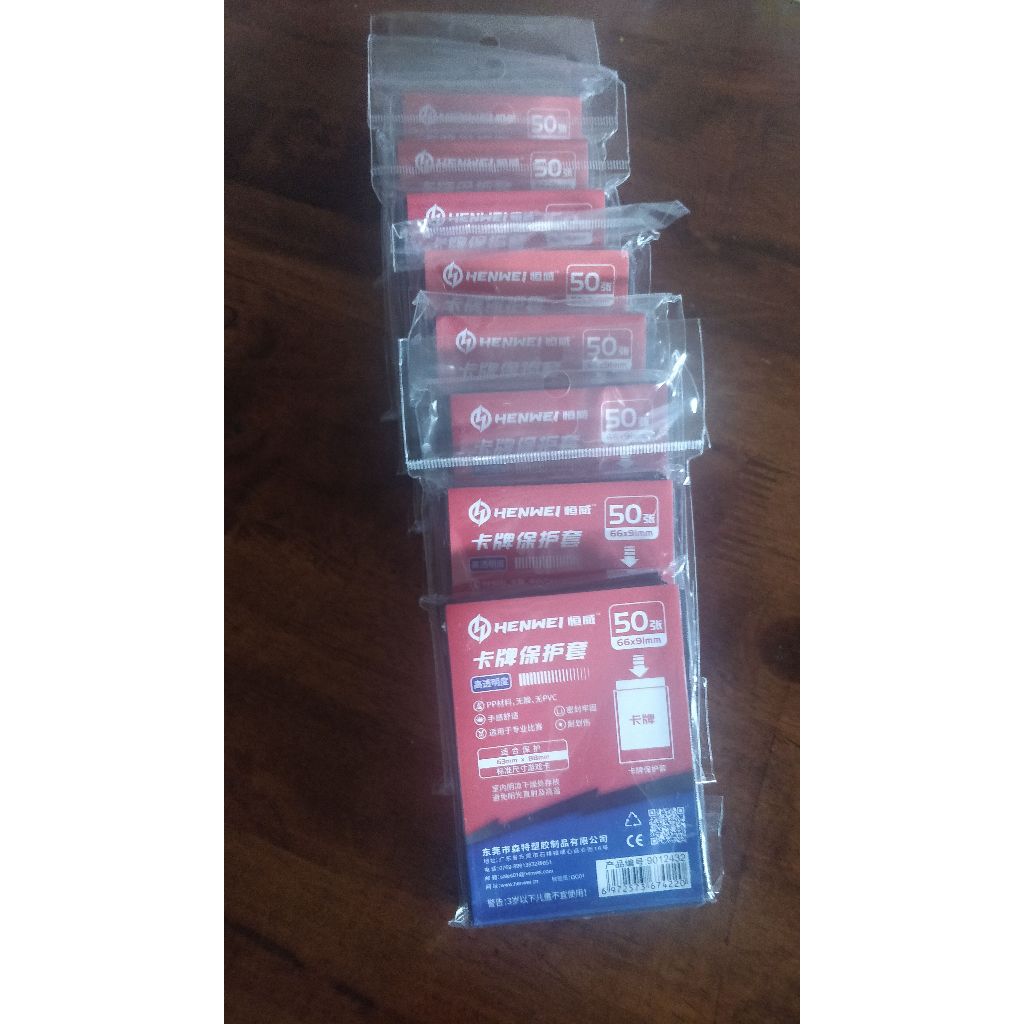 Henwei black matte sleeve 66*91 / 恒威黑色磨砂卡套 66*91 | Shopee Malaysia