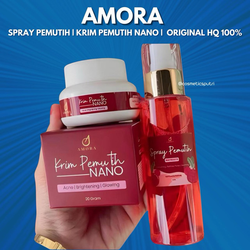 AMORA Spray Pemutih | Krim Pemutih Nano | Shopee Malaysia