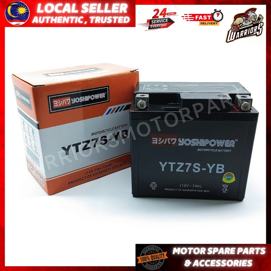YOSHIPOWER YTZ7S-YB SEALED BATTERY RSX150/RS150/PCX150/VARIO150/CBR150 ...