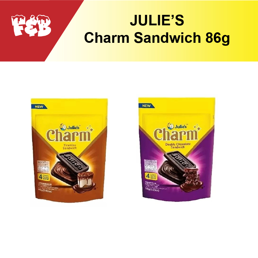 Julie's Charm Sandwich 86g (Double Chocolate / Tiramisu) | Shopee Malaysia