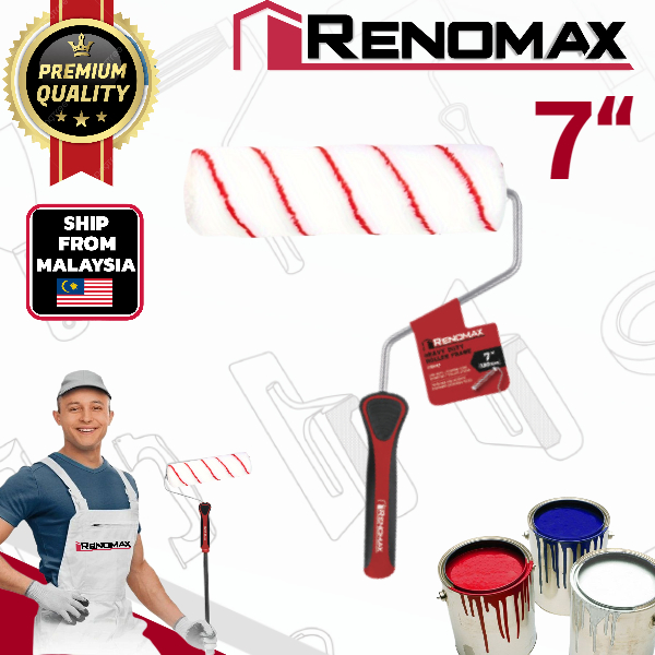Renomax Paint Roller Refill Refills Wall Painting Tools Set Roda Berus ...