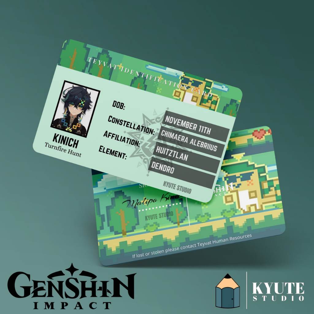 GENSHIN IMPACT NATLAN ID CARD COLLECTION | Shopee Malaysia