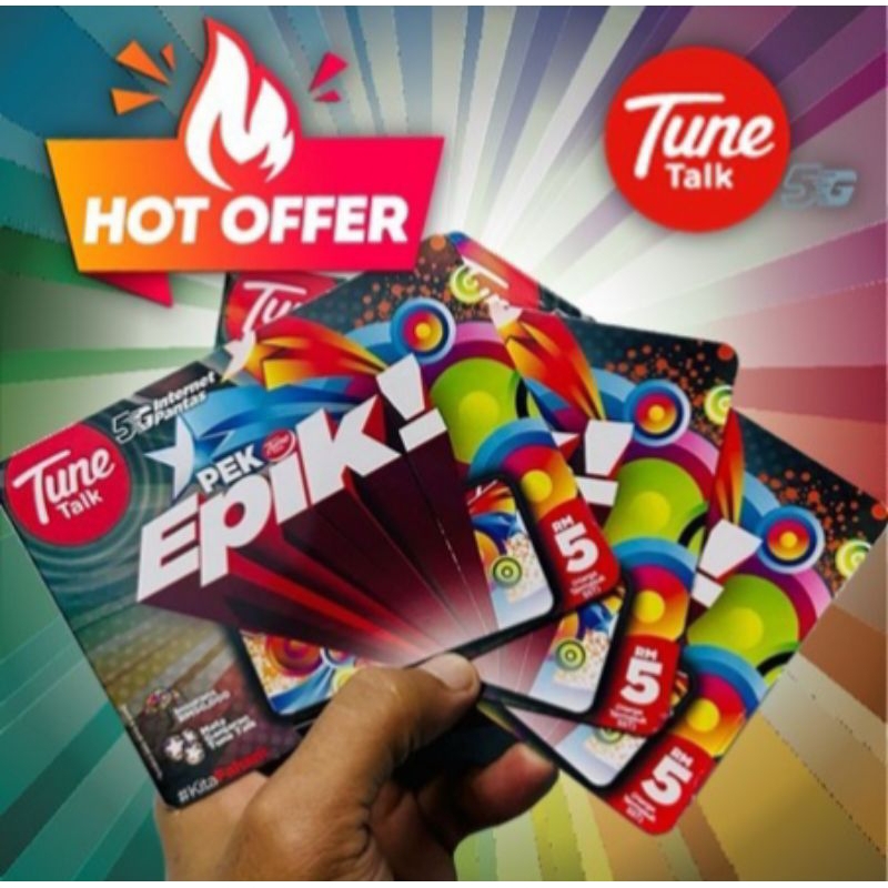 TUNE TALK EPIK SIM CARD 5G | Shopee Malaysia