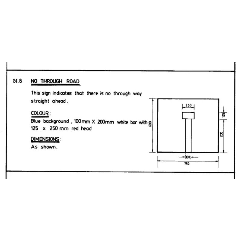 PAPAN TANDA JALAN MATI 3MM ACP (750X600MM) STANDARD ROAD SIGN JKR ...