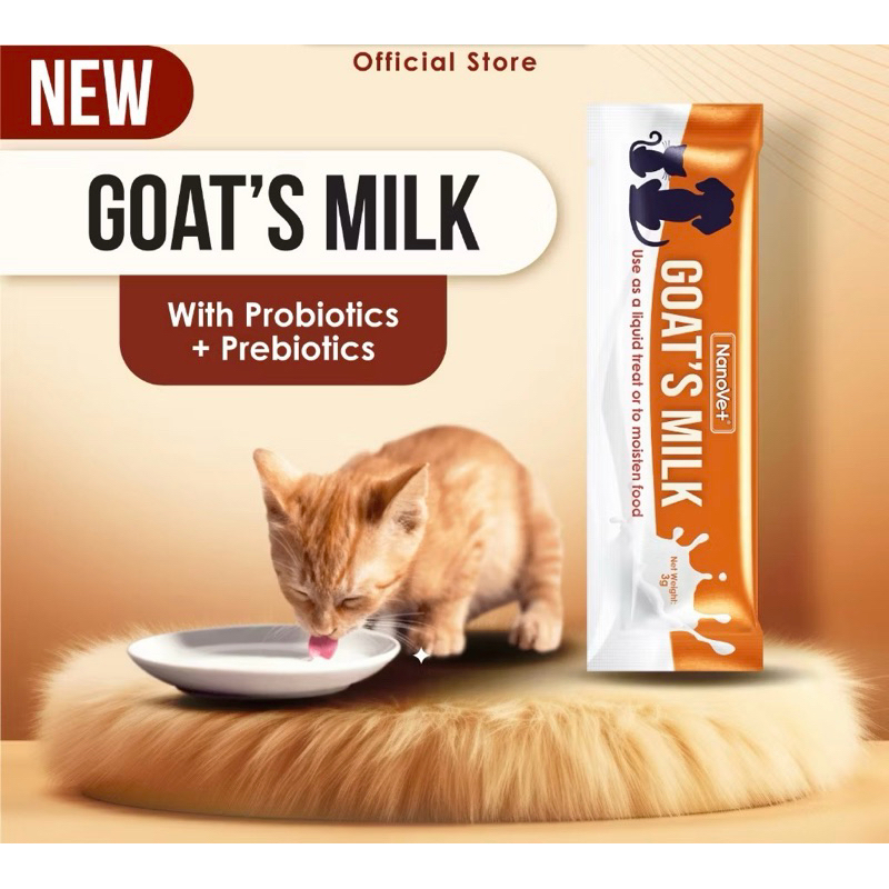 Nanovet Pet Goat's Milk Sachet for Cat and Dog (3gm) | Shopee Malaysia