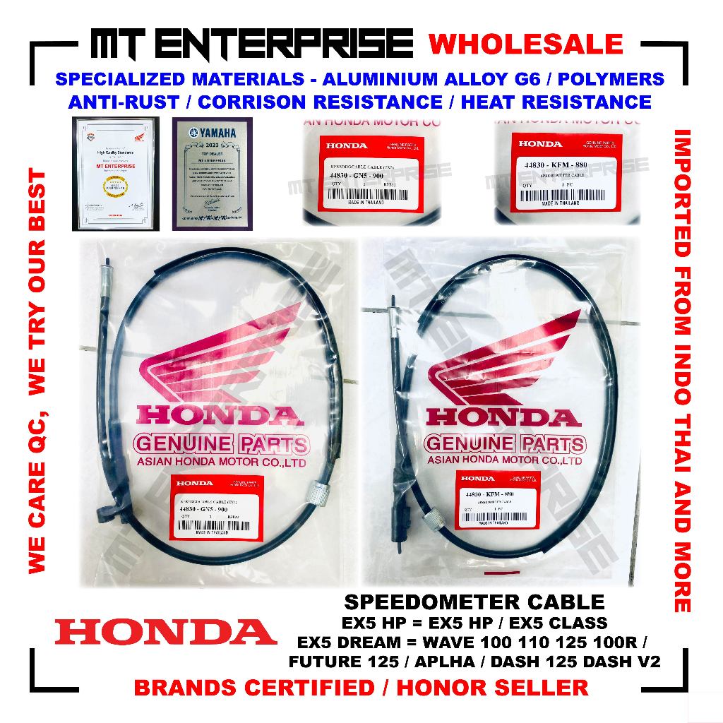 FREE Yamalube OIL- Honda Thai Speedometer Cable EX5 / DREAM / CLASS ...