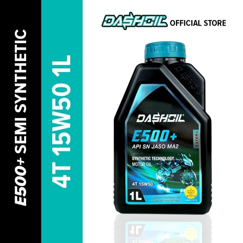 DASHOIL E500+ 15W50 SEMI SYNTHETIC ENGINE OIL MINYAK HITAM MOTOR LC135 ...