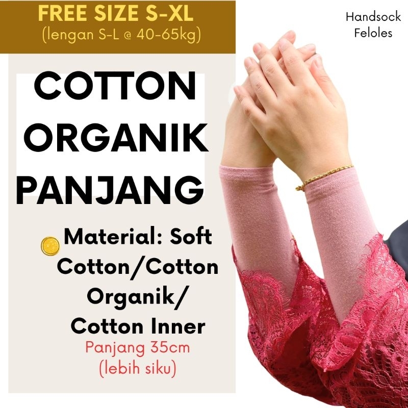 Handsock Cotton Organik Selesa Tak Gatal Feloles Scarf Inner Sejuk ...