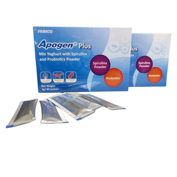 Apogen Plus Mix Yoghurt with Spirulina and Probiotics Powder (Expiry ...