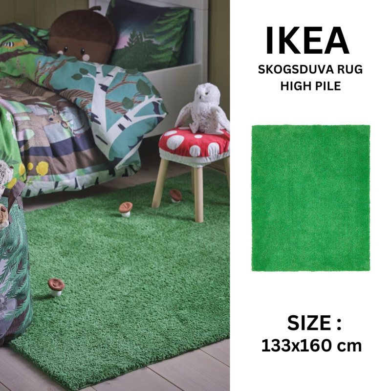SKOGSDUVA Rug ( High Pile, 133x160 cm ) | Shopee Malaysia