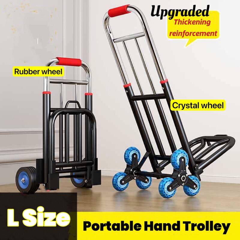 (Ready stock)Large Hand Trolley Portable Extendable Multipurpose Use ...
