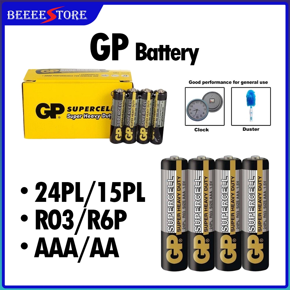GP SUPERCELL Super Heavy Duty AA /AAA Battery Batteries For Remote ...