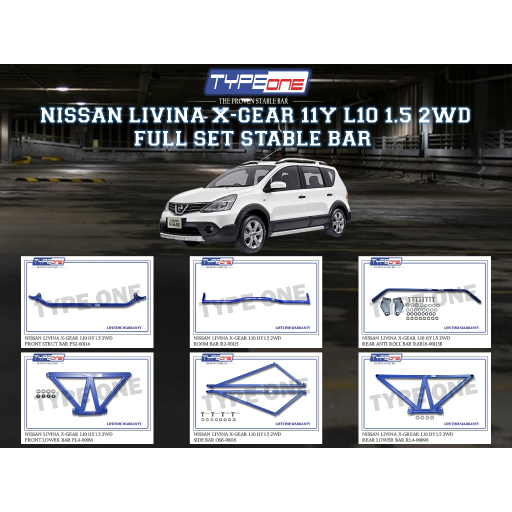 NISSAN LIVINA X-GEAR L10 2011 11Y 1.5 2WD FULL SET STABLE BAR TYPE ONE ...