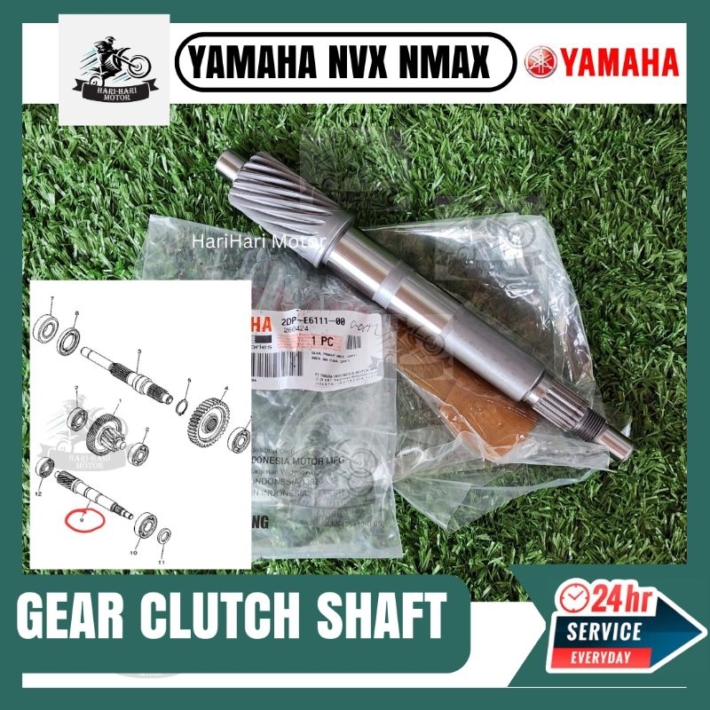 YAMAHA NVX AEROX NMAX 2DP Gear Clutch Shaft Primary Gear Drive Axle ...