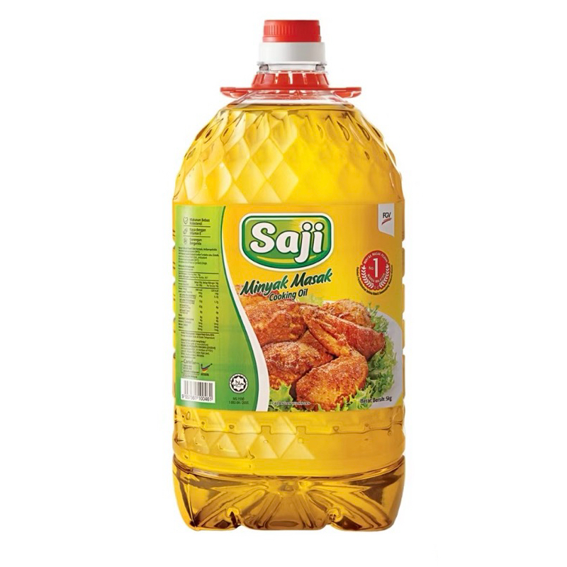 Saji Cooking Oil 5kg | Minyak Masak 5kg | Shopee Malaysia
