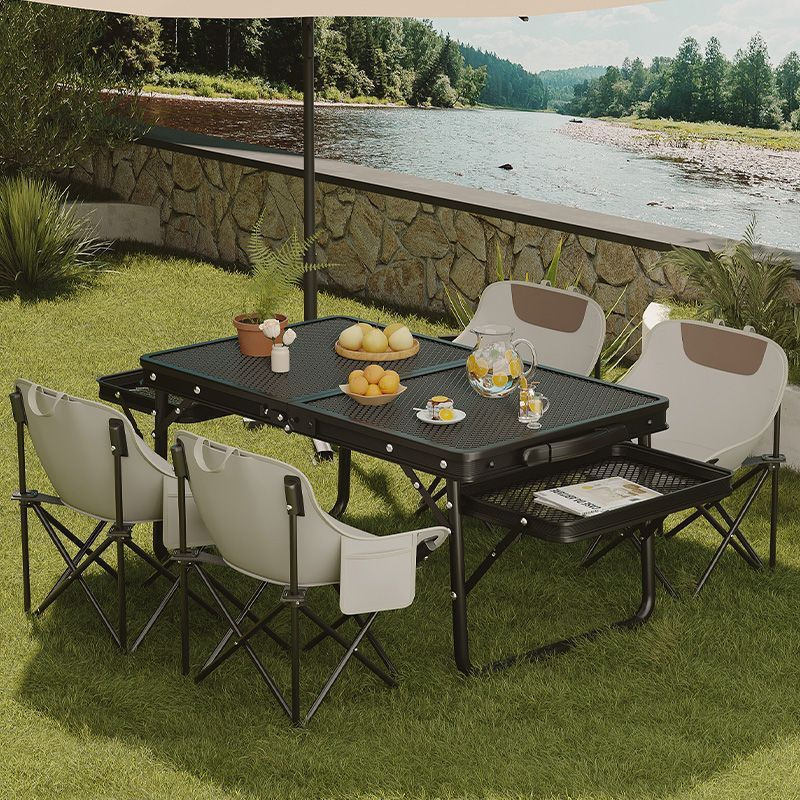 Outdoor Portable Camping Picnic Stall Barbecue Grid Iron Net Binaural ...