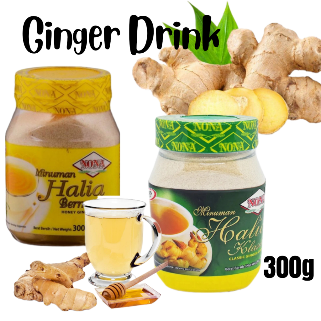 Powder Honey Madu Asli Ginger Halia Serbuk Minuman Original Nona 300gm ...