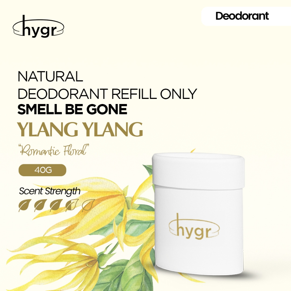 hygr Natural Refillable Deodorant Stick (40g) | Shopee Malaysia