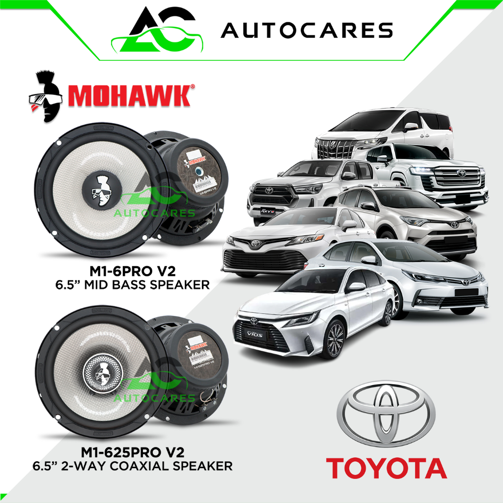 TOYOTA Car Speaker MOHAWK M1 6.5" Mid Bass 6.5 Inch Mohawk Audio Kereta ...