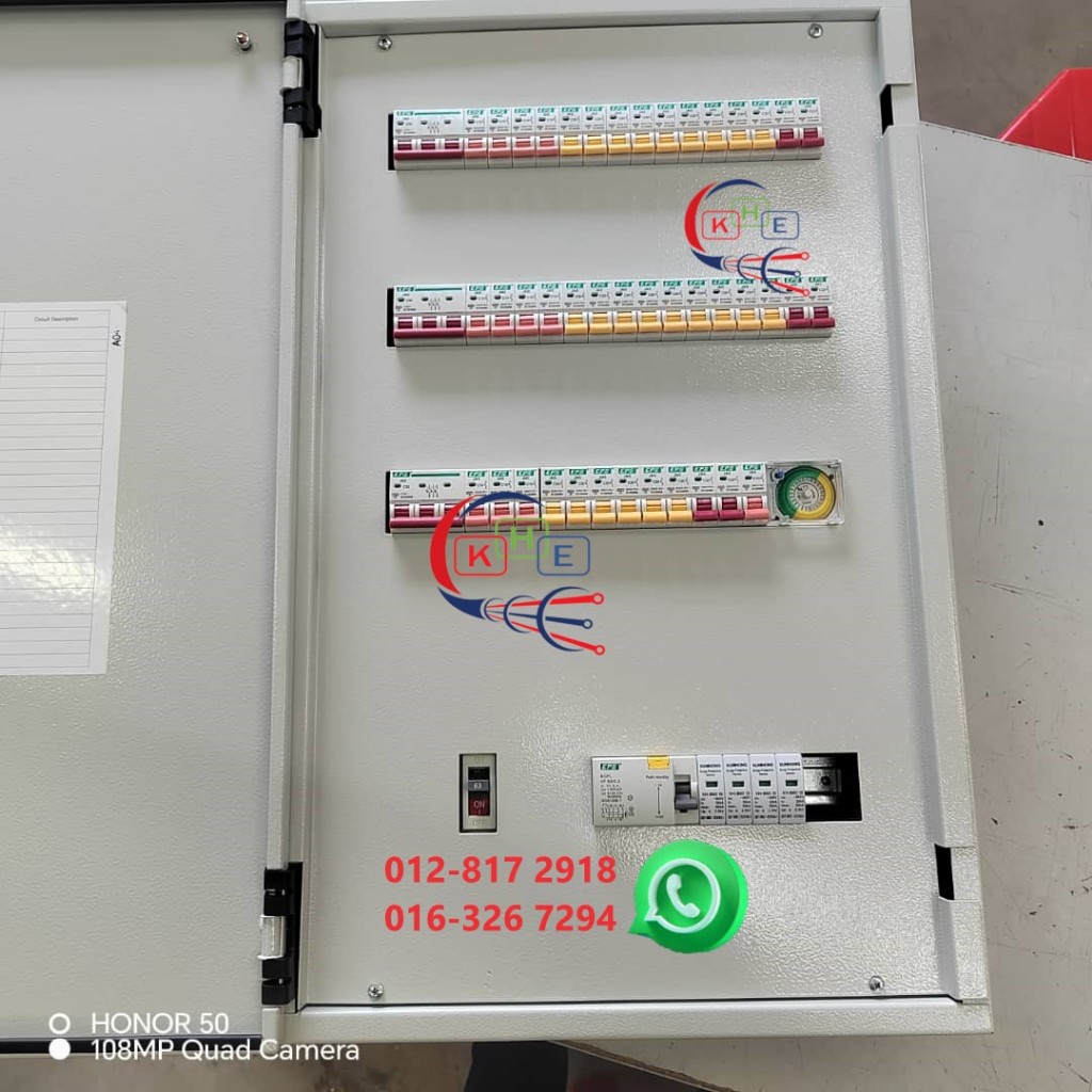 64 Way Full Set DB Board with Surge Protector, Timer and MCCB (EPS EL4M ...
