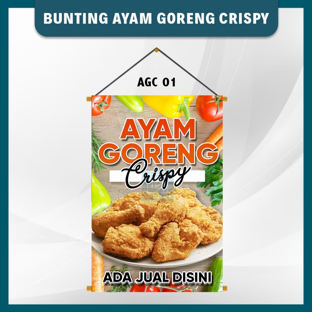 BUNTING BANNER AYAM CRISPY | Shopee Malaysia