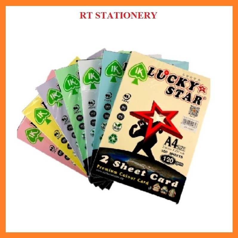 Lucky Star 2 Sheet Card 120gsm (10pcs per pack) | Shopee Malaysia