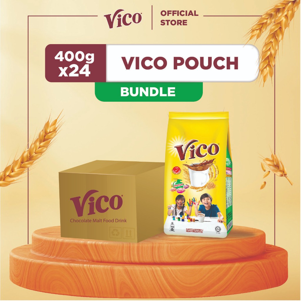 Vico Chocolate Malt Drink (400g x 1 Ctn x 24 Packs) | Shopee Malaysia
