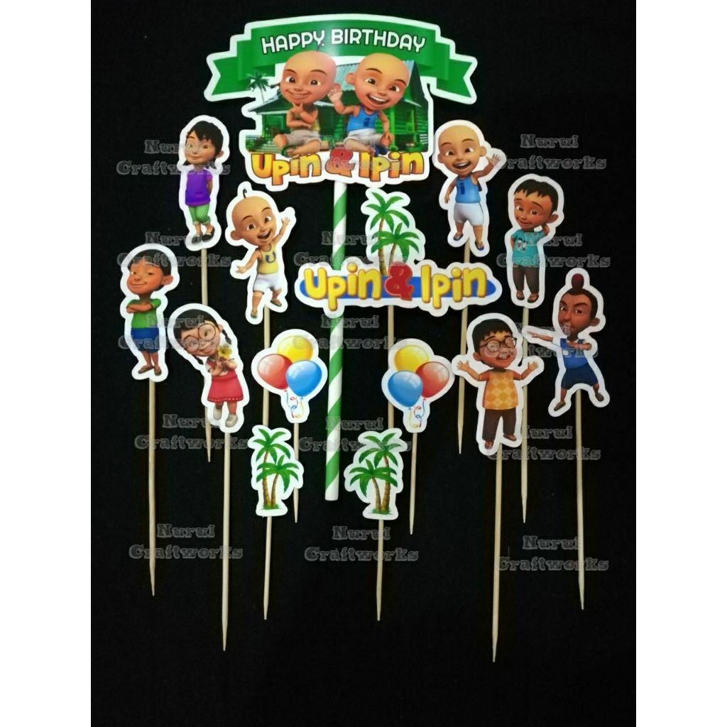 Upin & Ipin Cake Topper | Shopee Malaysia