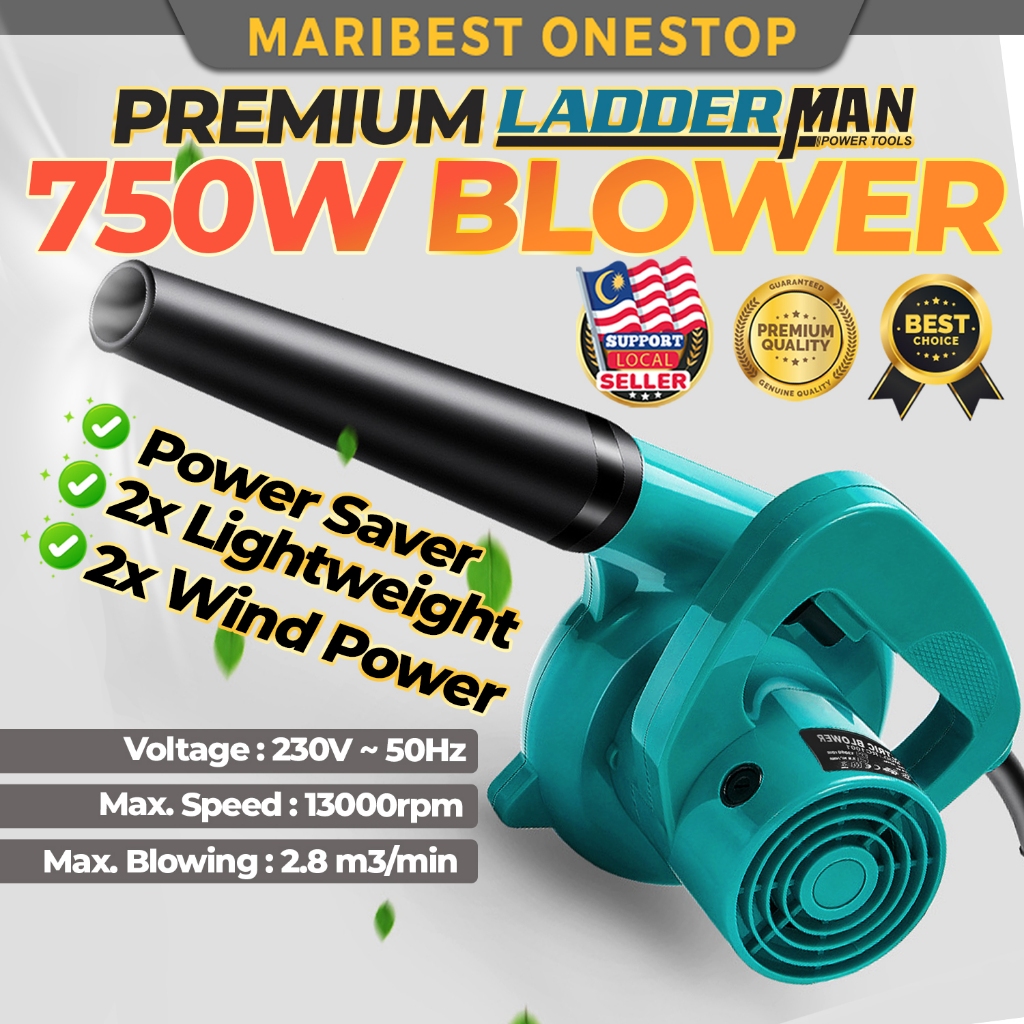 LADDERMAN 750W Multifunctional Electric Air Blower Vacuum Cleaning ...