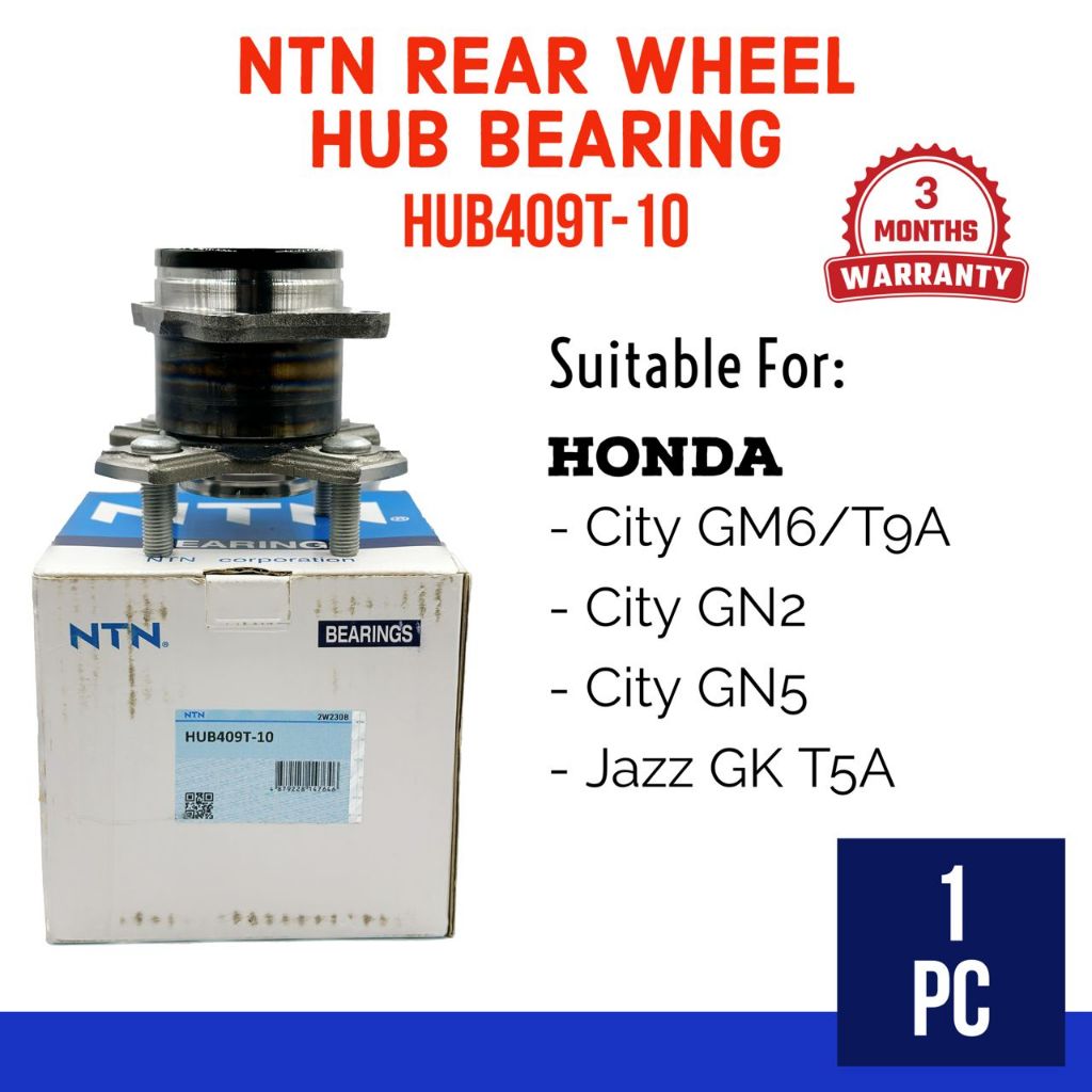 【100% ORIGINAL】NTN LAHER HAB RODA BELAKANG (HUB409T-10)-H ONDA CITY T9A ...