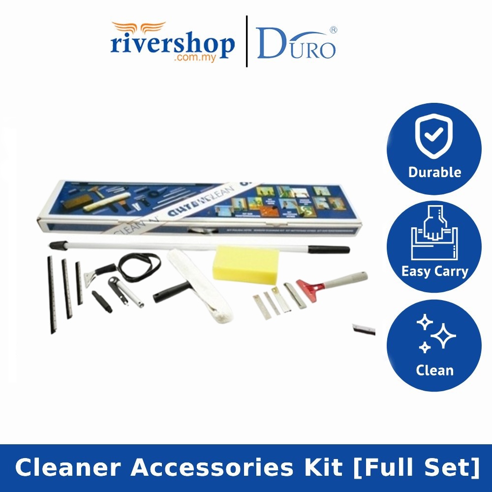 DURO Window Cleaning Kit / Glass Cleaner Accessories Kit (Full Set ...