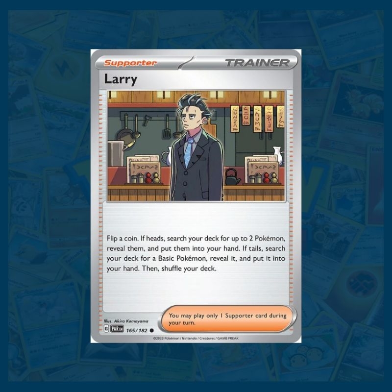 Larry (165/182) Common | Paradox Rift | Pokemon TCG Card | Shopee Malaysia